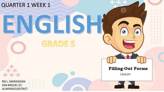 English 5 Module First Quarter - Module 1 | PDF English 5 Module First Quarter - Module 1 | PDF