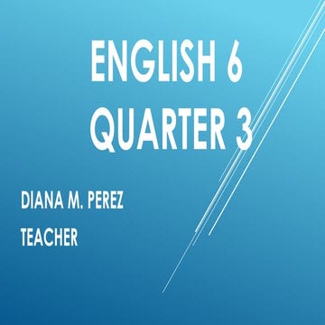ENGLISH 6 PPT Q3 W6 - Composing Clear And Coherent Report On Differing ...