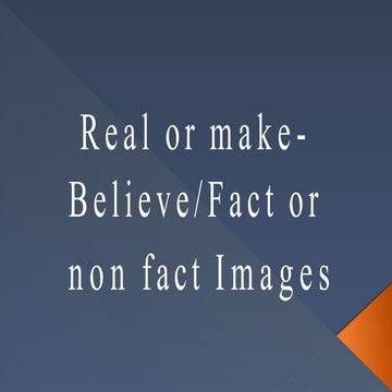 Q1 w2 lesson 3_real or make believe images | PPTX