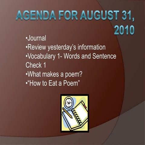 English 8 August 31 | PPT