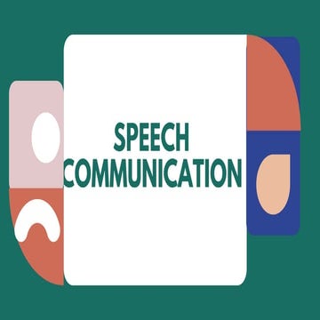 SPEECH COMMUNICATION | PPT