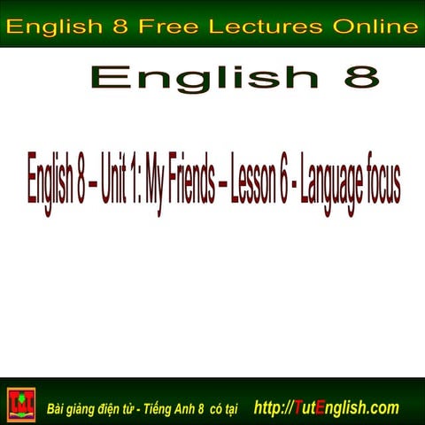 English 8 unit 1 lesson 6 | PPT