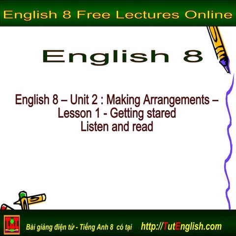 English 8 unit 2 lesson 1 | PPT