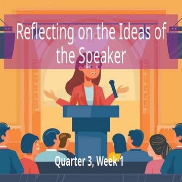 English 9- Reflecting on the Ideas of the Speaker.pptx