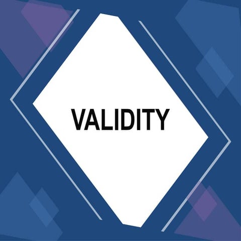 2.3. Types of Validity in assessment and education | PPTX