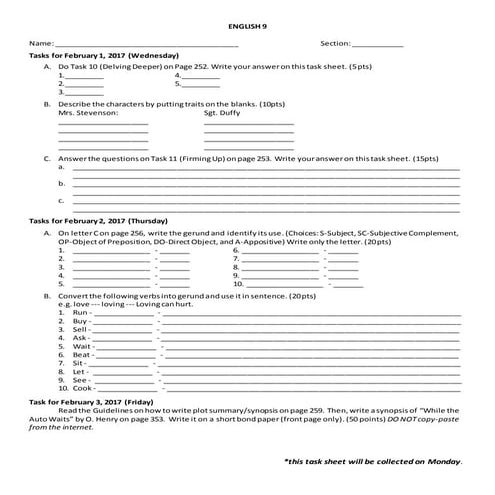 English 9 task | DOCX