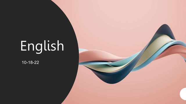 Order of adjectives | PPTX