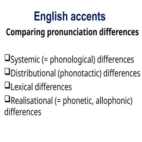 Phonology English_Accents (scottish, australian, etc) | PPT