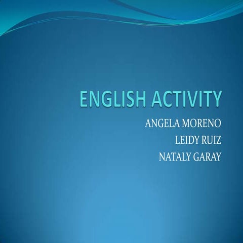 English activity | PPTX