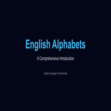 The alphabet | PPT