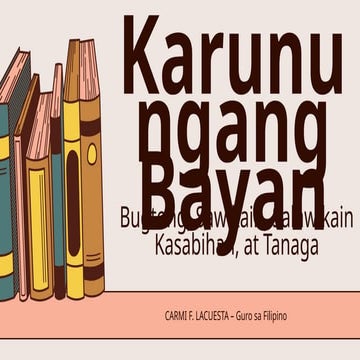 FILIPINO 8-ARALIN 1-Mga Karunungang-Bayan- Bigtong, Salawikain ...