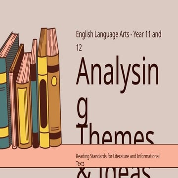 English Analysing Themes and Ideas Presentation Beige Pink Lined Style.pptx