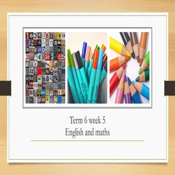 English and maths home learning | PPT