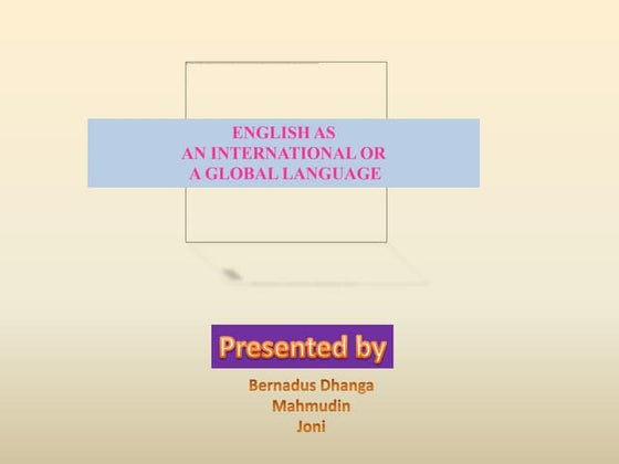 Importance of English Language | PPT