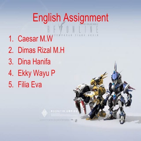 English Assignment | PPT