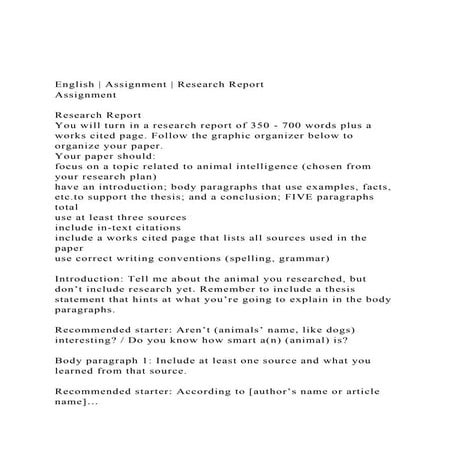 English Assignment Research ReportAssignmentResearch.docx
