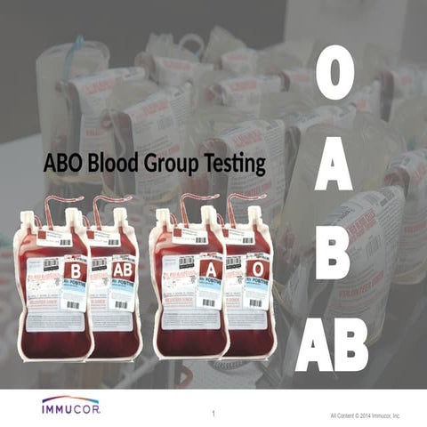 How to perform B ABO in blood grouping system. | PPTX