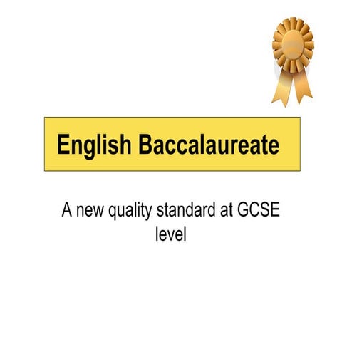 English Baccalaureate overview | PPT