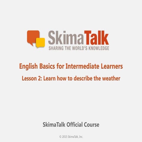 English basics for intermediate learners - Lesson 2 | PPT