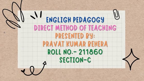 Direct method ppt | PPTX