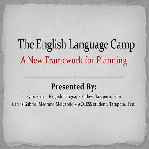 [RELO] The Contextualized English Camp | PDF