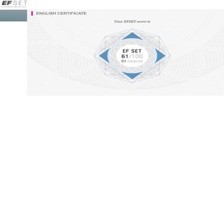 English certificate ef | PDF