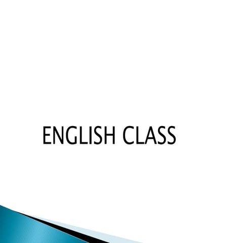 English class | PPT