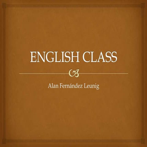 English class | PPTX