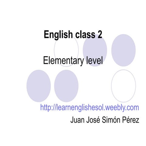 English class 2 (elementary) | PPT