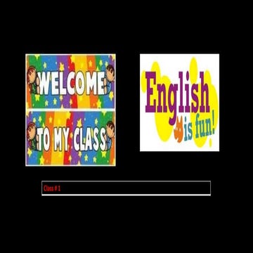 English class 3rd grade first week | PPTX | Children\'s Music | Music
