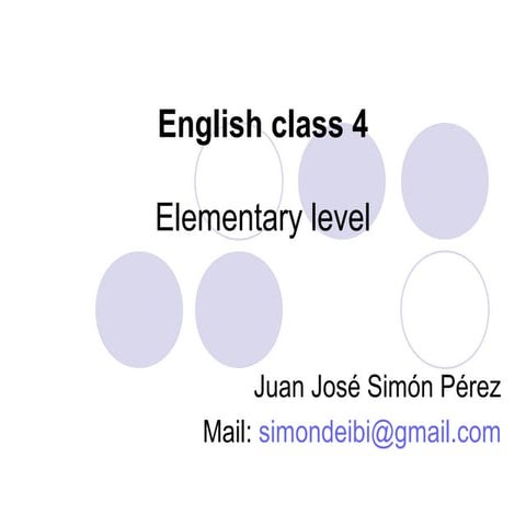 English class 4 a | PPT