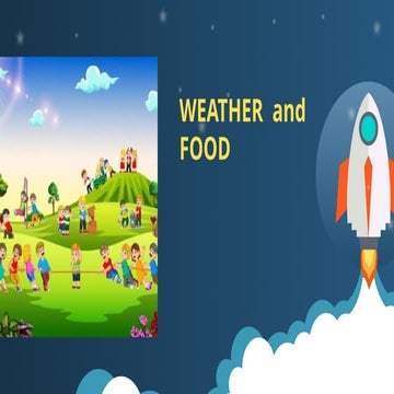 English class kids beginner weather and food .pptx