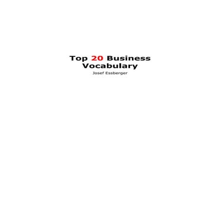 English club top-20-business-vocabulary | PDF