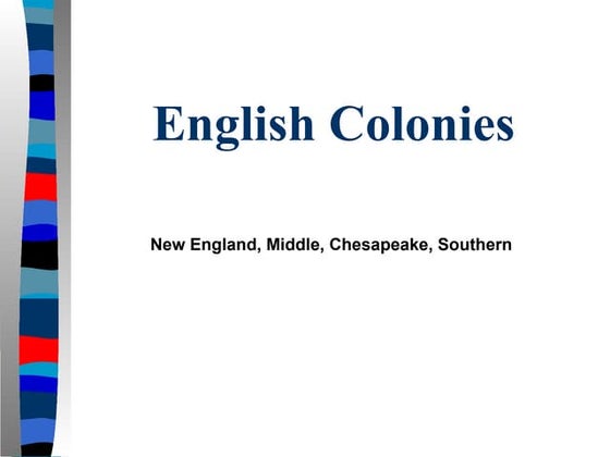 The Thirteen Colonies | PPT