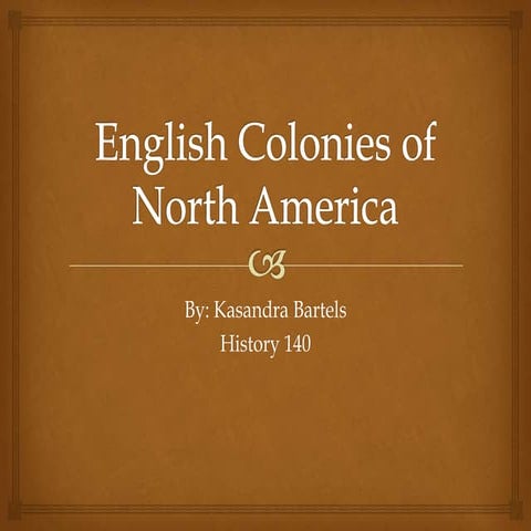 English Colonies of North America | PPT