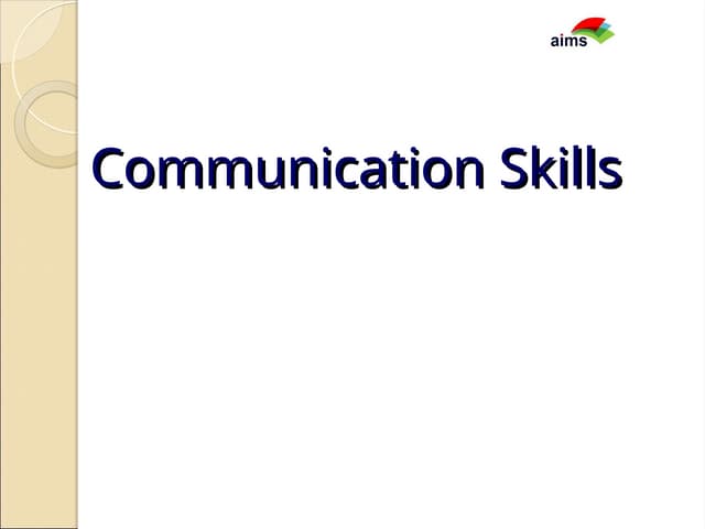 English Communication effective skills ppt | PPT