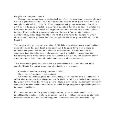 English composition 11 Using the same topic selected in Unit .docx