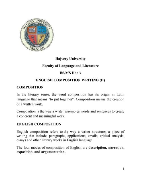 Composition writing | PPTX