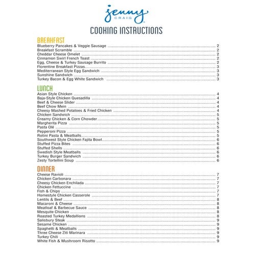 English cooking instructions 1 7-2015 | PDF