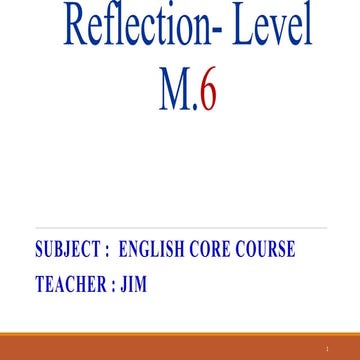English Core Course-Reflection.pptx