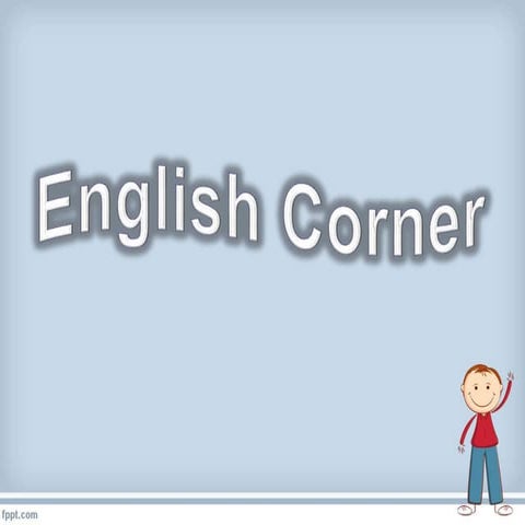 English corner | PPTX