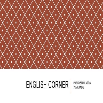 English corner | PPT