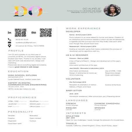 English CV | PDF | Web Development | Internet