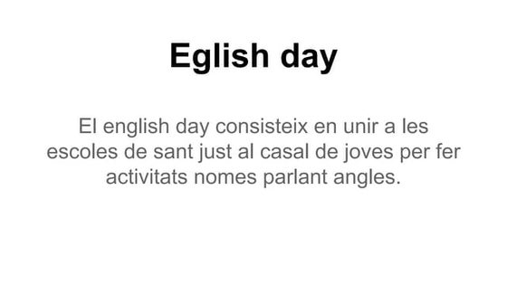 English day 2014 | PPT