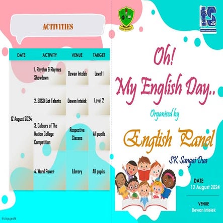 Oh! My English Day 2024: Engaging Language Activities for Pupils | PPTX
