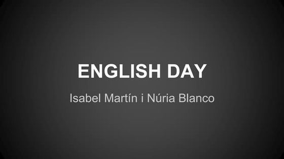 English day | PPT