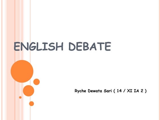 Debate | PPT