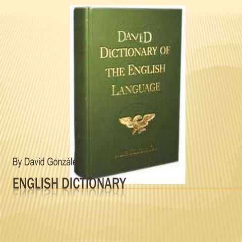 English Dictionary | PPTX | Cold and Flu | Diseases and Conditions