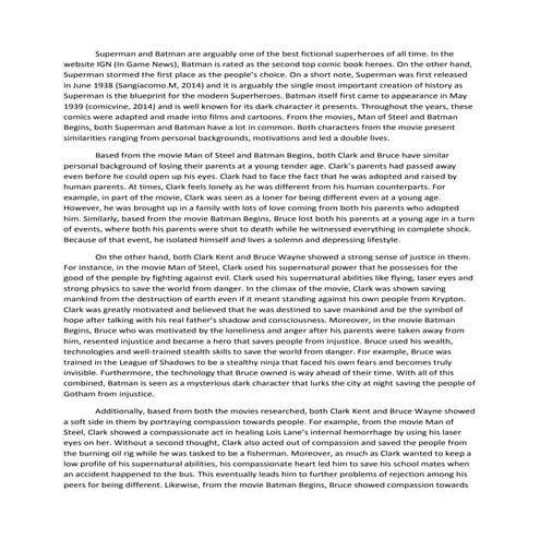 Superhero compare and contrast | DOCX