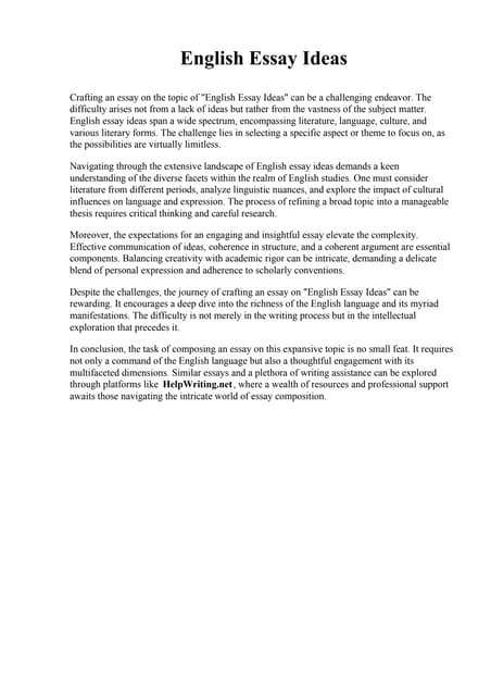 Essay About English Class.pdf